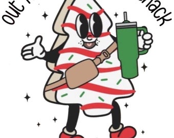 Christmas Holly Jolly Little Debbie Tree Cake Digital Design - Etsy