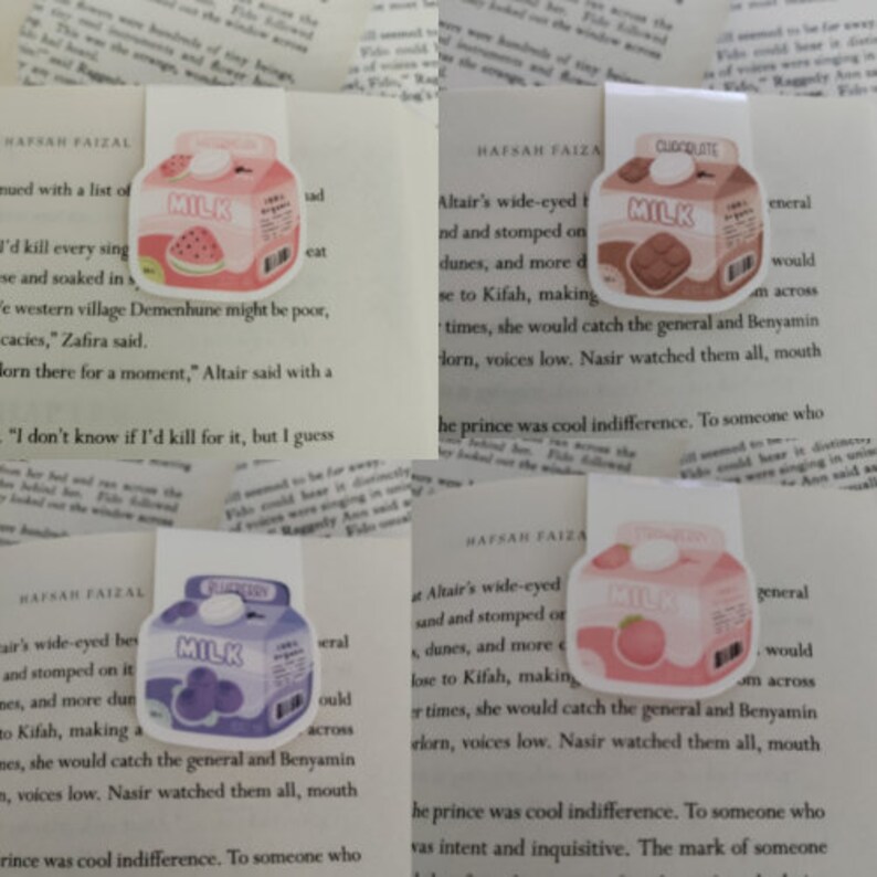 Chocolate Milk Magnetic Bookmarks, Gifts for Book Lovers, Bookish Gifts ...