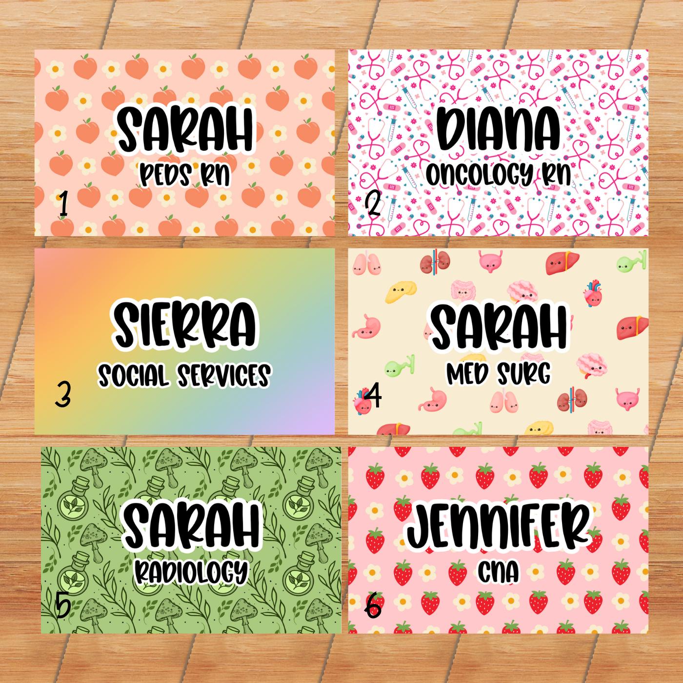 Custom Laminated Name Tags | Name Tags for Nurses | Name Badge for ...