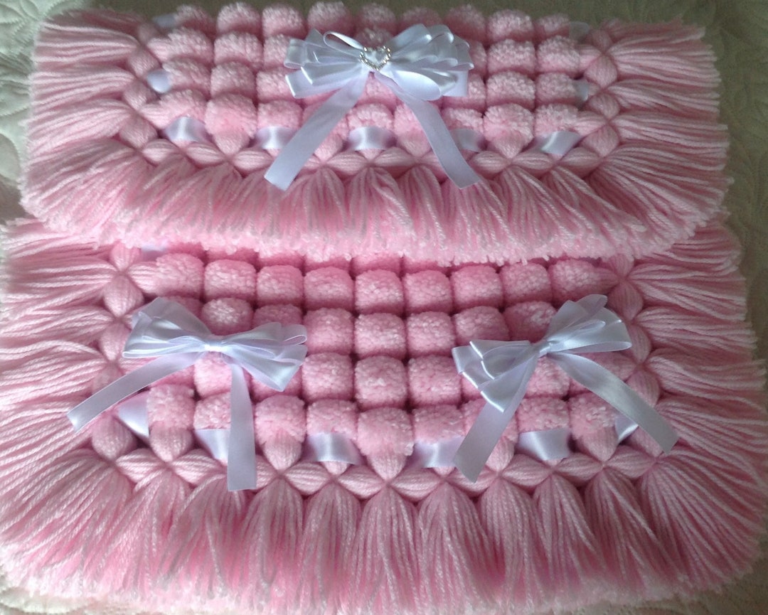 Pompom Pram Topper/blanket/pram Cover/baby Gift - Etsy UK