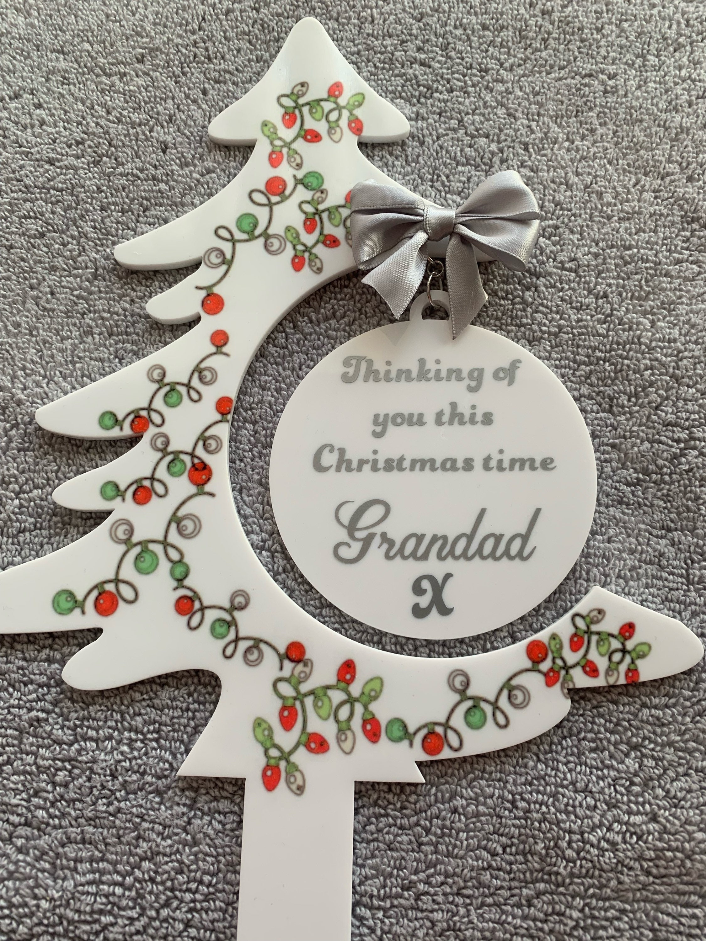 Grave Marker/remembrance/loved Ones at Christmas/grave - Etsy UK