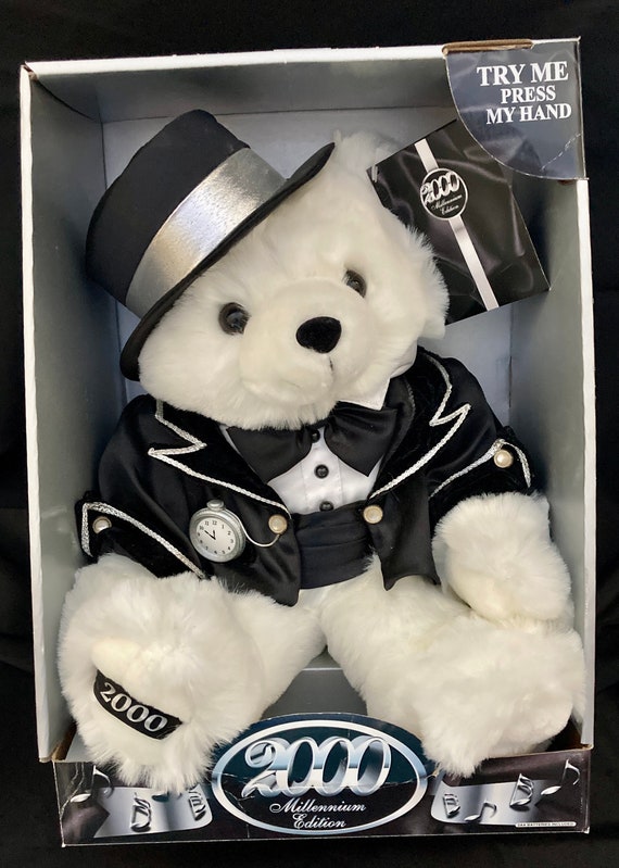 Vintage 2000 Millennium Bear Etsy Canada