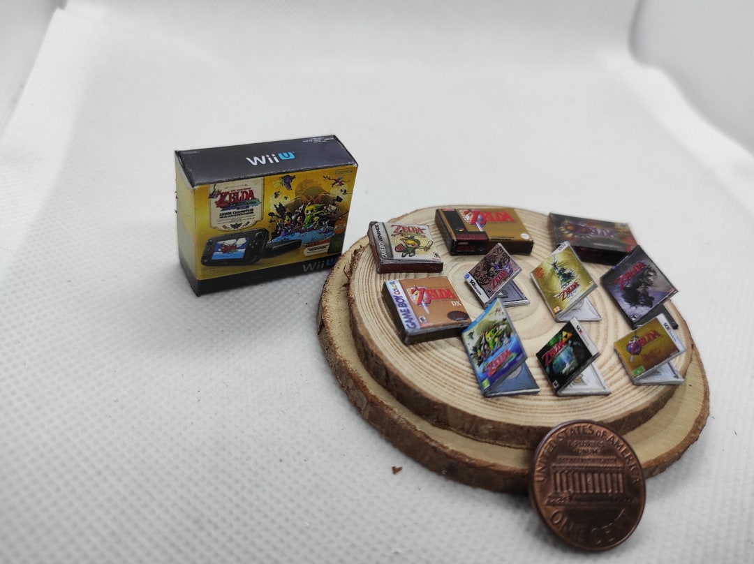 ZELDA. Miniature Vintage Console and Game Boxes. Artisan Paper Handmade ...