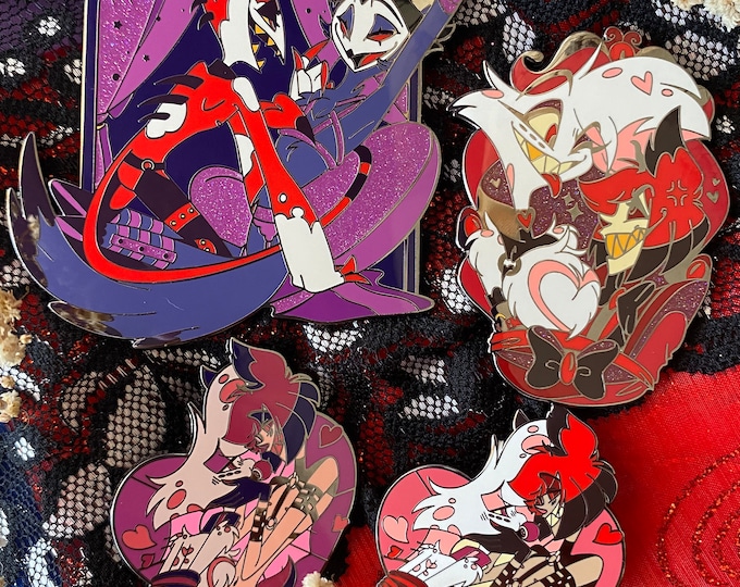 Kinky & Bound ROUND 2 Hazbin Hotel Pins - Etsy