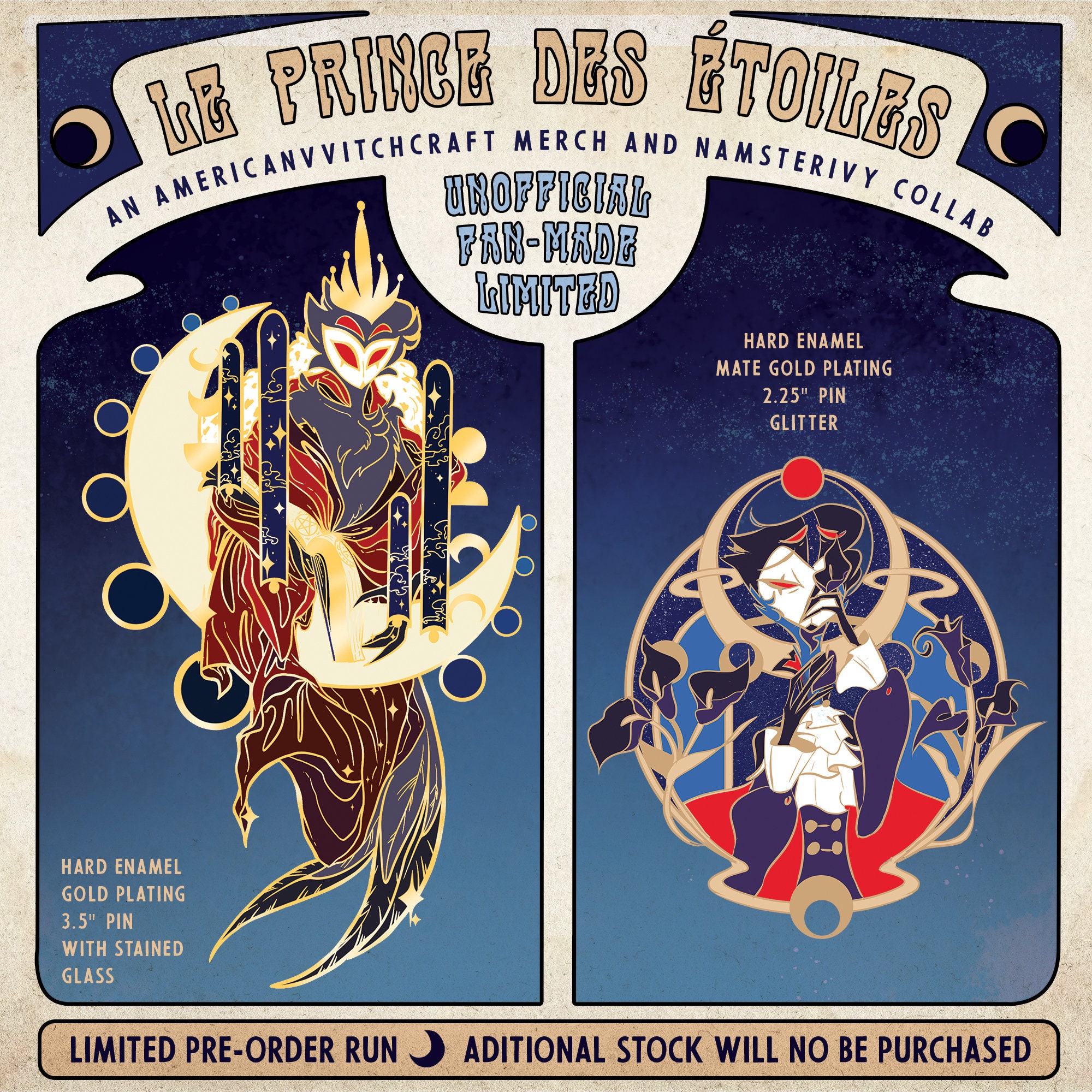 Helluva Boss Le Prince Des étoiles Stolas Pin - Etsy