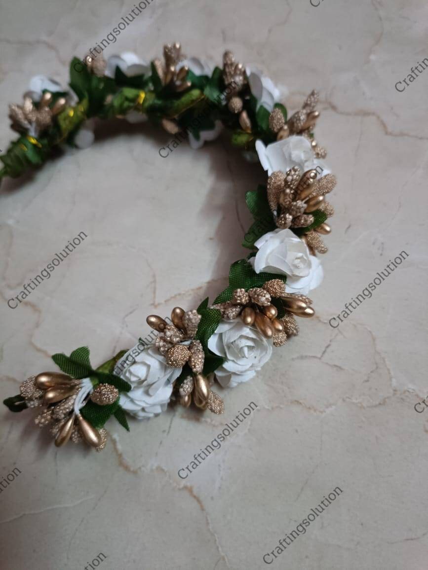 Artificial Rose Flower Gajra Hair Accessories Jewellery Hair - Etsy