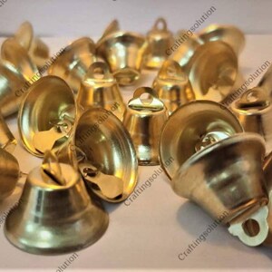 Beautiful Golden Metal Bells Little Bell Tiny Bells Brass Bell Vintage ...