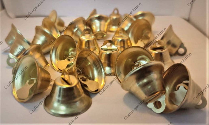 Beautiful Golden Metal Bells Little Bell Tiny Bells Brass Bell Vintage ...