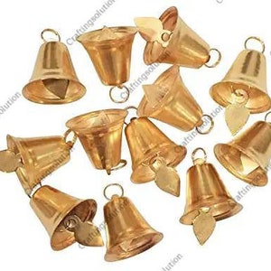 Beautiful Golden Metal Bells Little Bell Tiny Bells Brass Bell Vintage ...