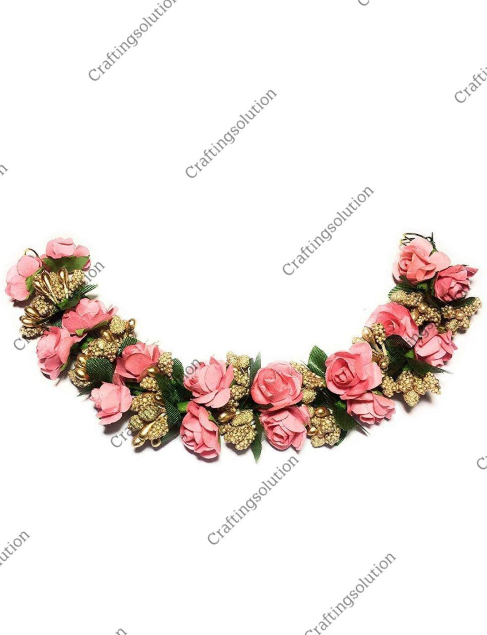 Artificial Rose Flower Gajra Hair Accessories Jewellery Hair Decor ...