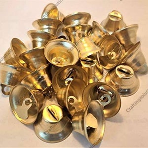 Beautiful Golden Metal Bells Little Bell Tiny Bells Brass Bell Vintage ...