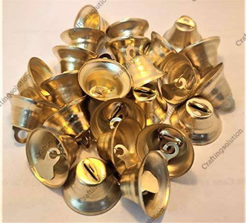 Beautiful Golden Metal Bells Little Bell Tiny Bells Brass Bell Vintage ...