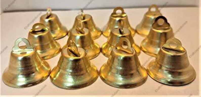 Beautiful Golden Metal Bells Little Bell Tiny Bells Brass Bell Vintage ...