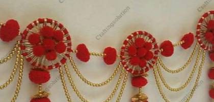 Express Shipping Pompom Bandarwal Diwali Decor Wall Hanging - Etsy