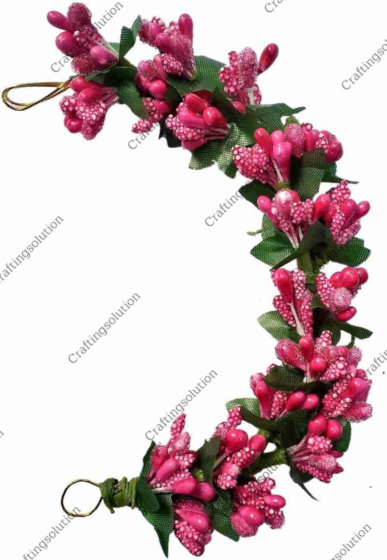 Artificial Flower Gajra Hair Accessories Pollen Flower Jewellery ...