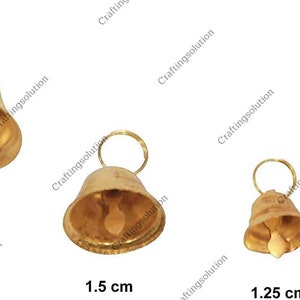 Beautiful Golden Metal Bells Little Bell Tiny Bells Brass Bell Vintage ...