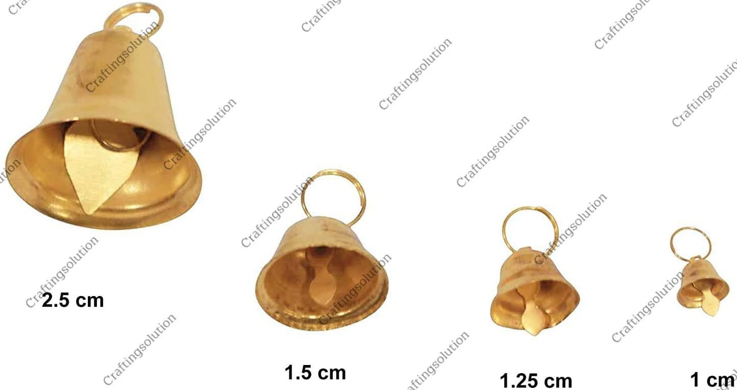 Beautiful Golden Metal Bells Little Bell Tiny Bells Brass Bell Vintage ...
