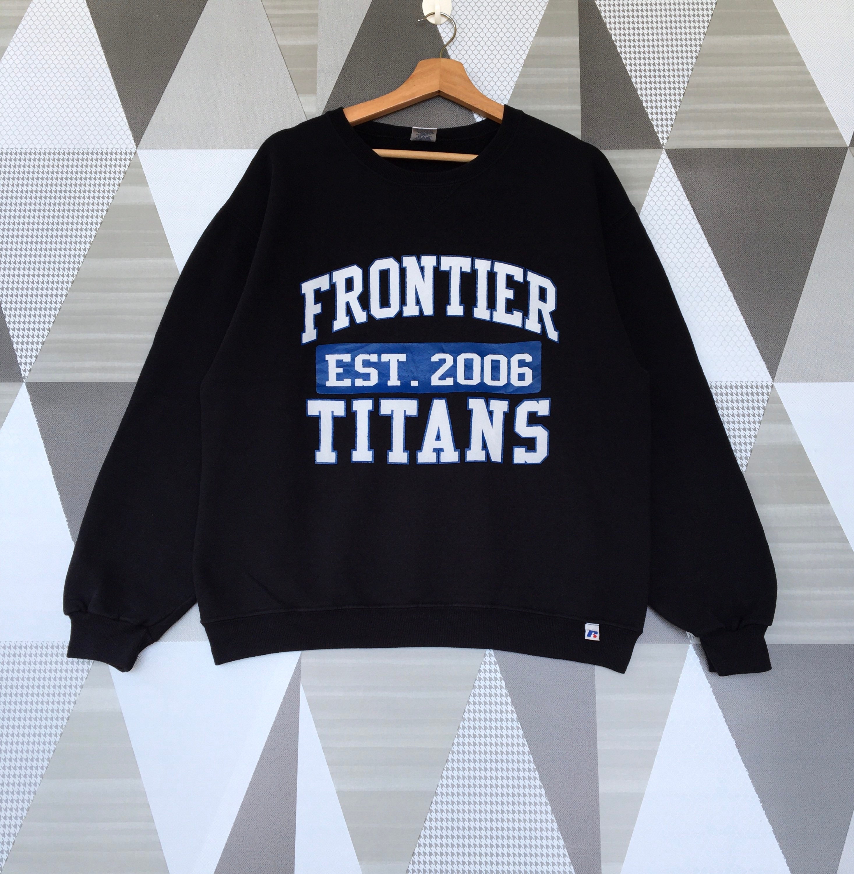 Vintage Russell X Frontier Titans Sweatshirt Pullover Jumper - Etsy