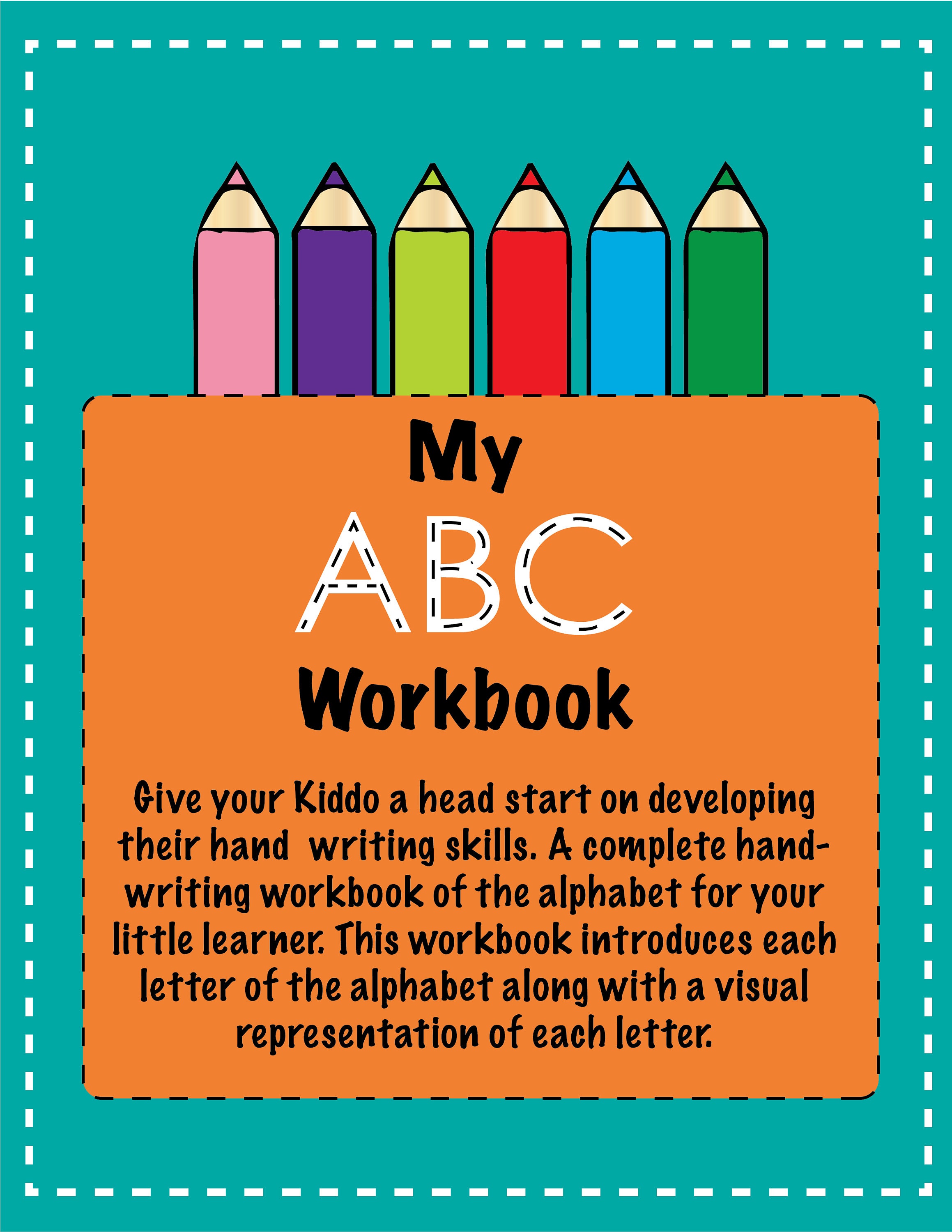 My ABC Workbook: Learn the Alphabet Activity Book, Kindergarten ...