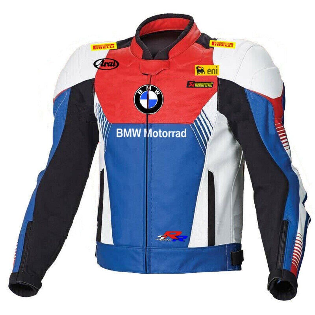 Hand Made BMW Motogp Motorcycle Leather Jacket Motorbike - Etsy