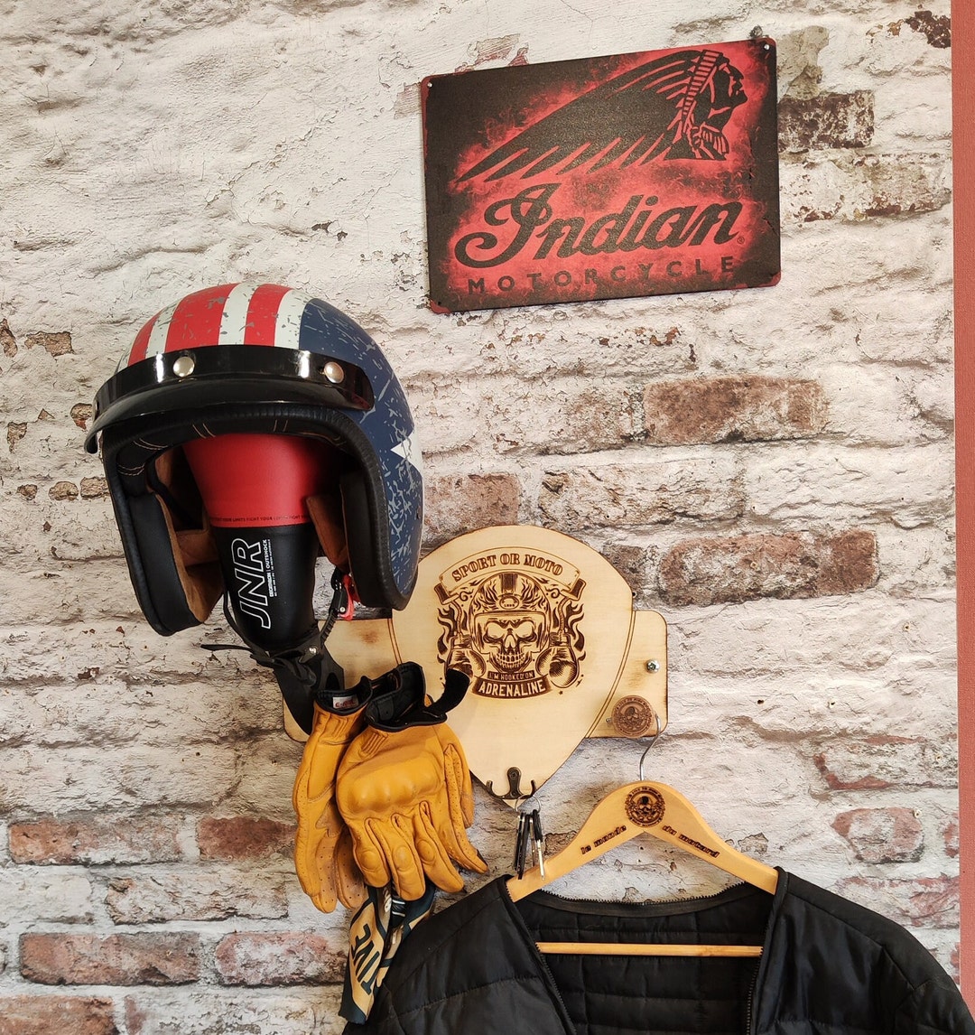 Porte casque moto Sport et moto - Etsy France