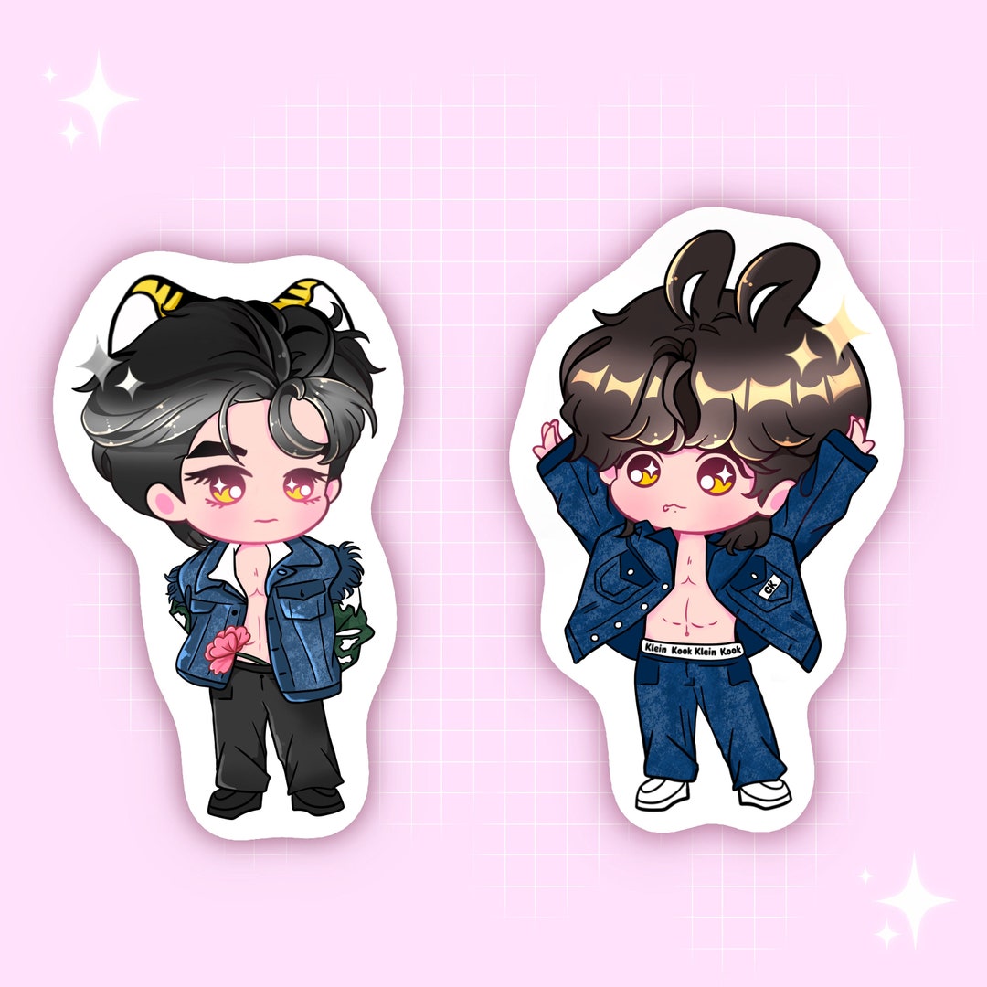 Denim Cuties - Taekook Stickers - Etsy