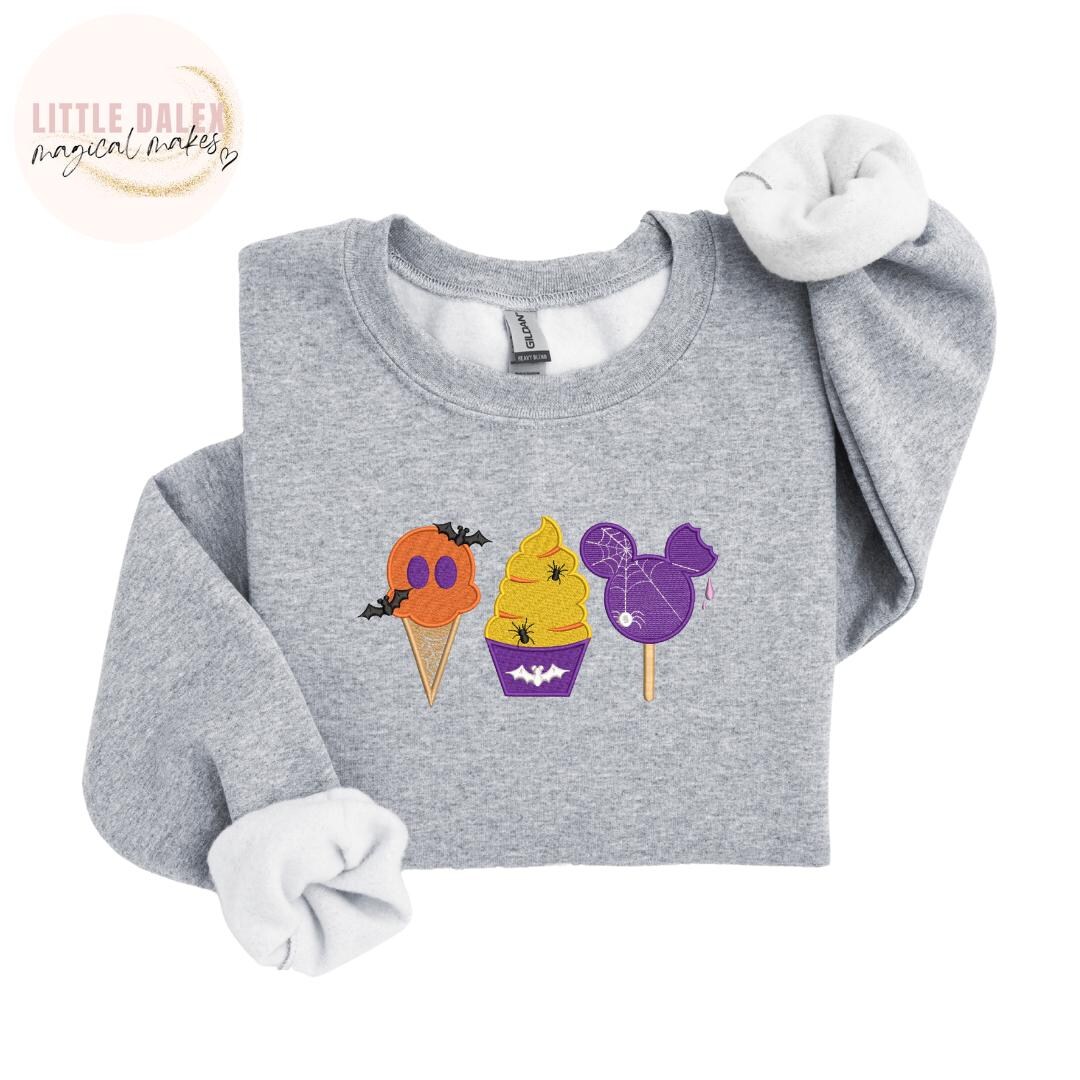 Disney Halloween Inspired Park Snacks Embroidered Sweatshirt /t-shirt ...