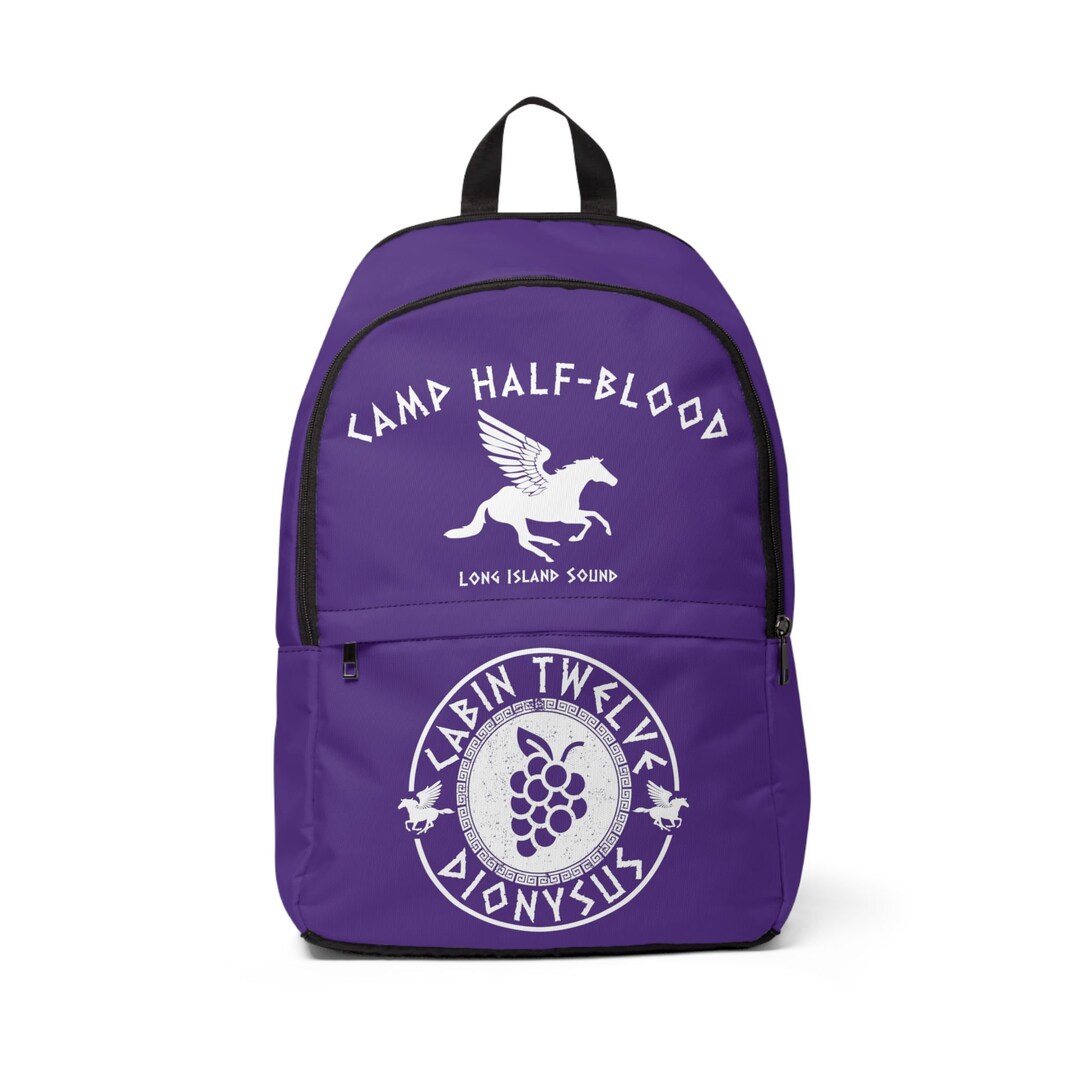 Camp Half-blood Cabin 12 Team Colors Backpack Dionysus Percy Jackson ...