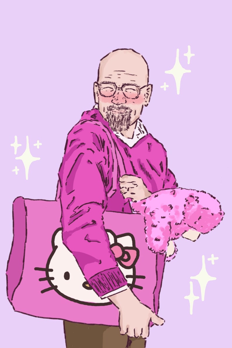 Walter White and Hello Kitty Digital Print 6x4 - Etsy