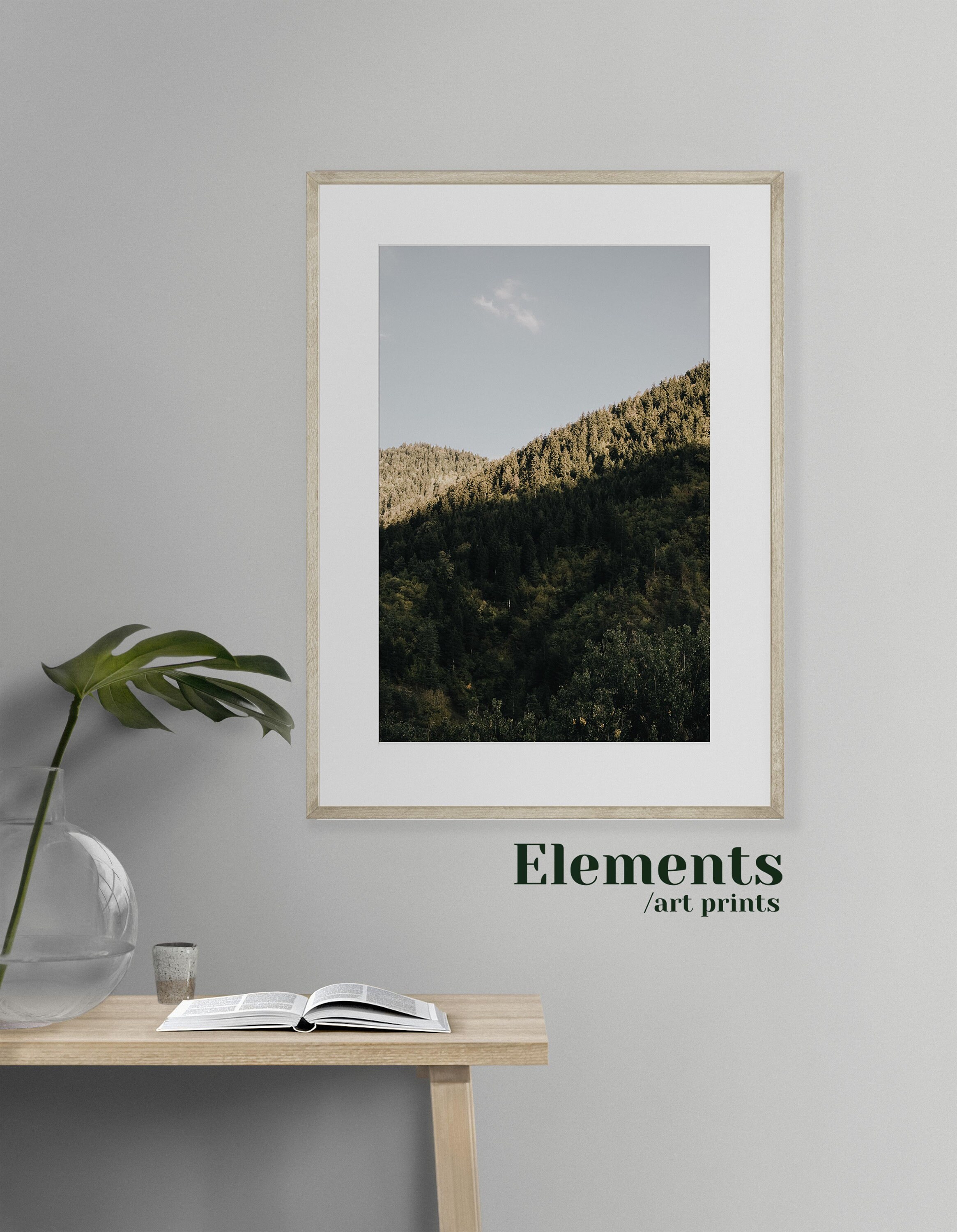 Mountain Print, Forest Poster, Landscape Print, Nature Print, Mountain ...
