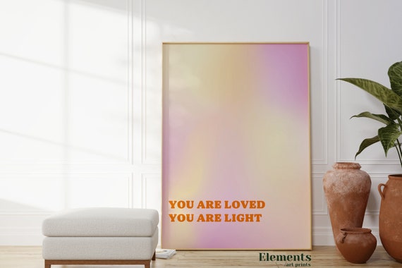 Affirmation Wall Art Motivational Poster Spiritual Wall Art - Etsy