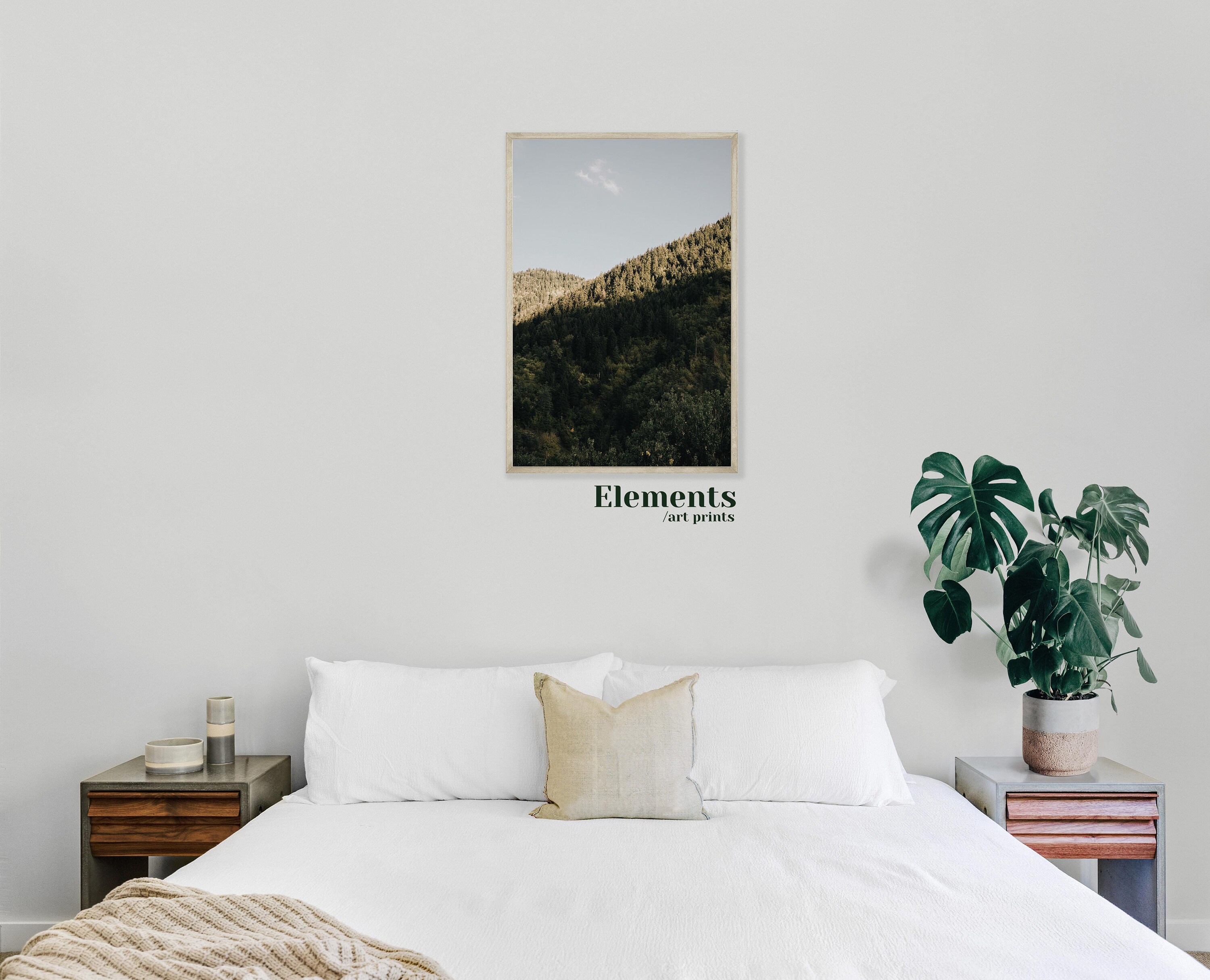 Mountain Print, Forest Poster, Landscape Print, Nature Print, Mountain ...