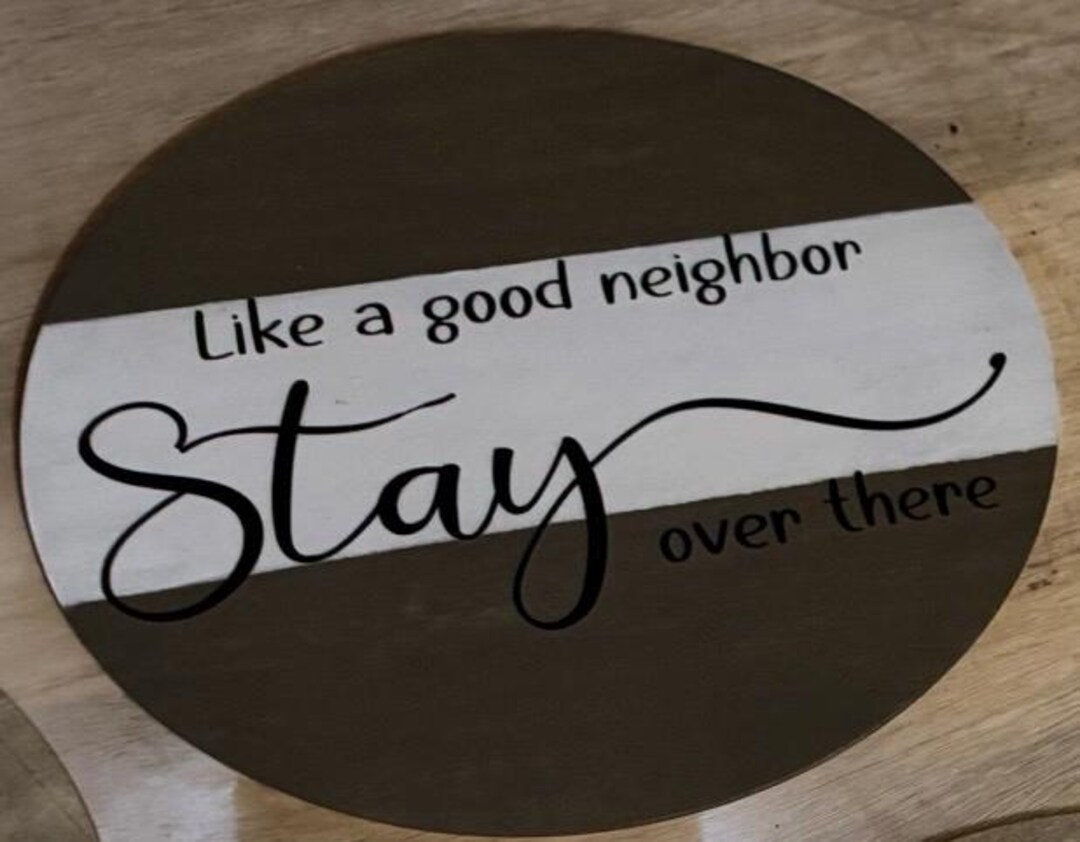 Like a Good Neighbor Door Sign - Etsy