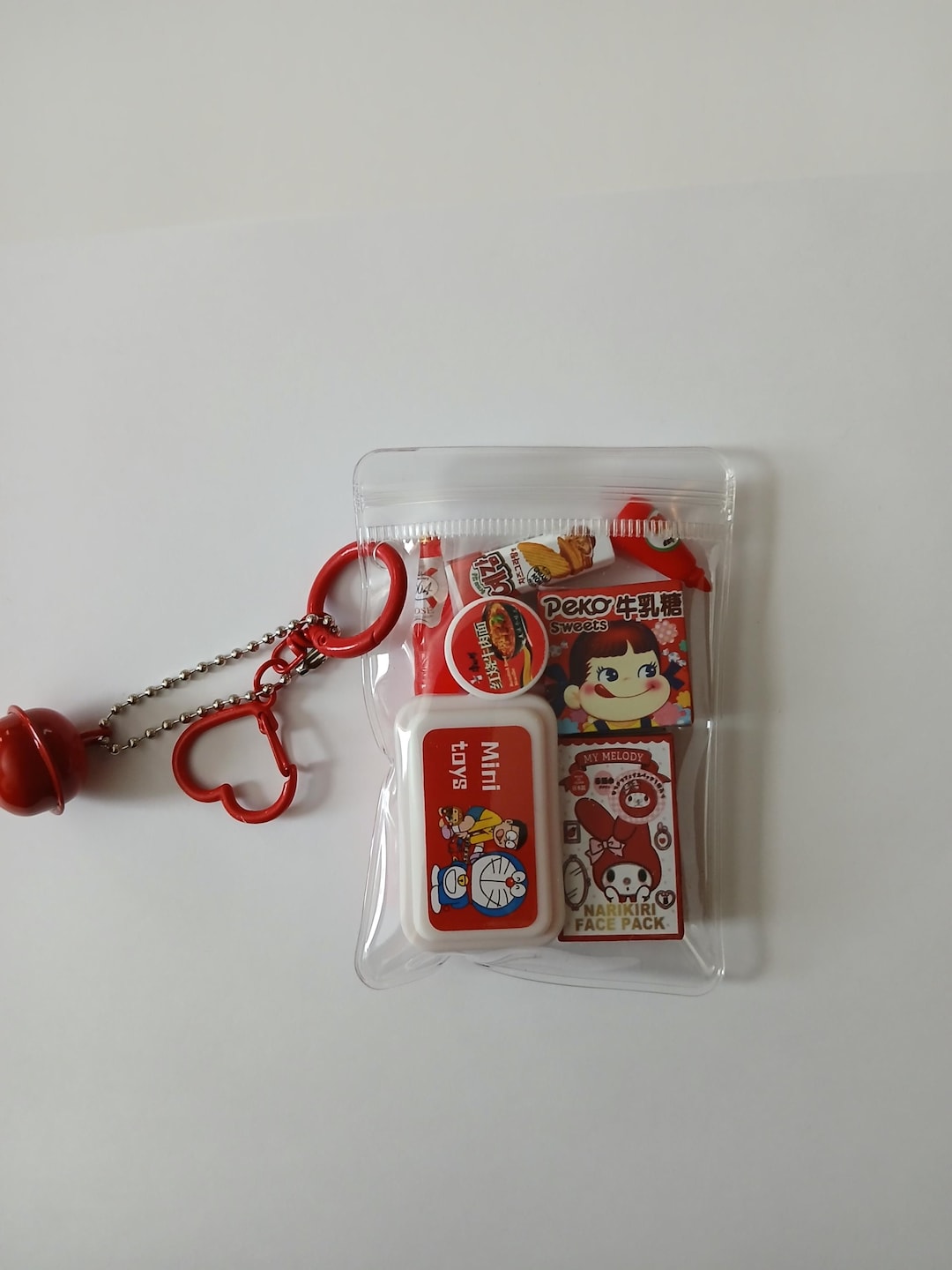 Red Gachapon Gotcha Filled Kawaii Trinket Pouch - Etsy