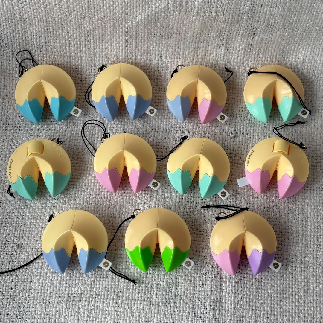 Lucky Fortune Cookie Lot of 11 Empty Charm Ornaments by Wowwee - Etsy
