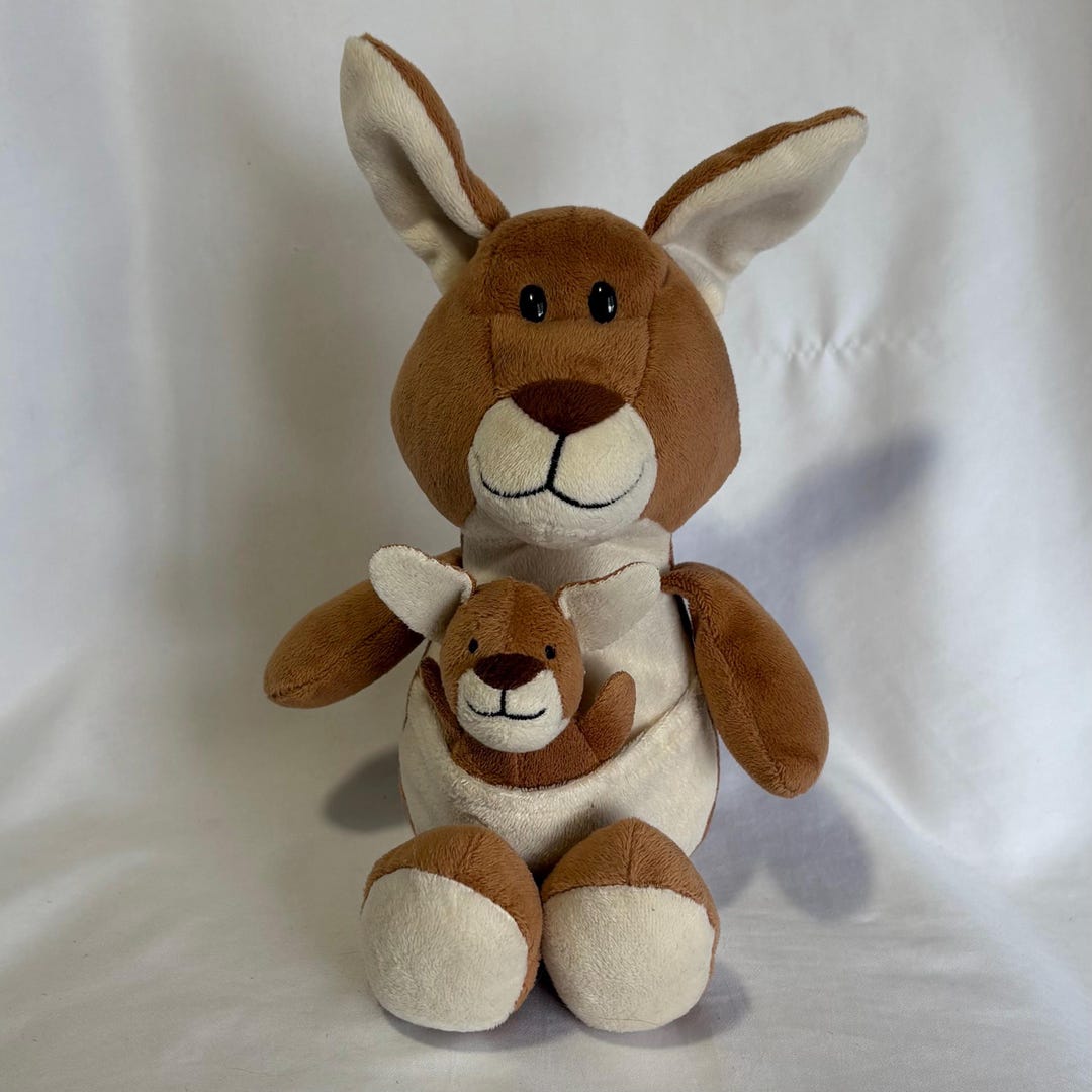 Ferrero Rocher Kinder Kangaroo With Joey Baby Plush Stuffed Animal Toy ...