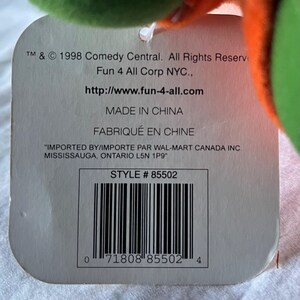 South Park Kyle Broflovski Comedy Central Fun 4 All 1998 Plush Soft Toy ...