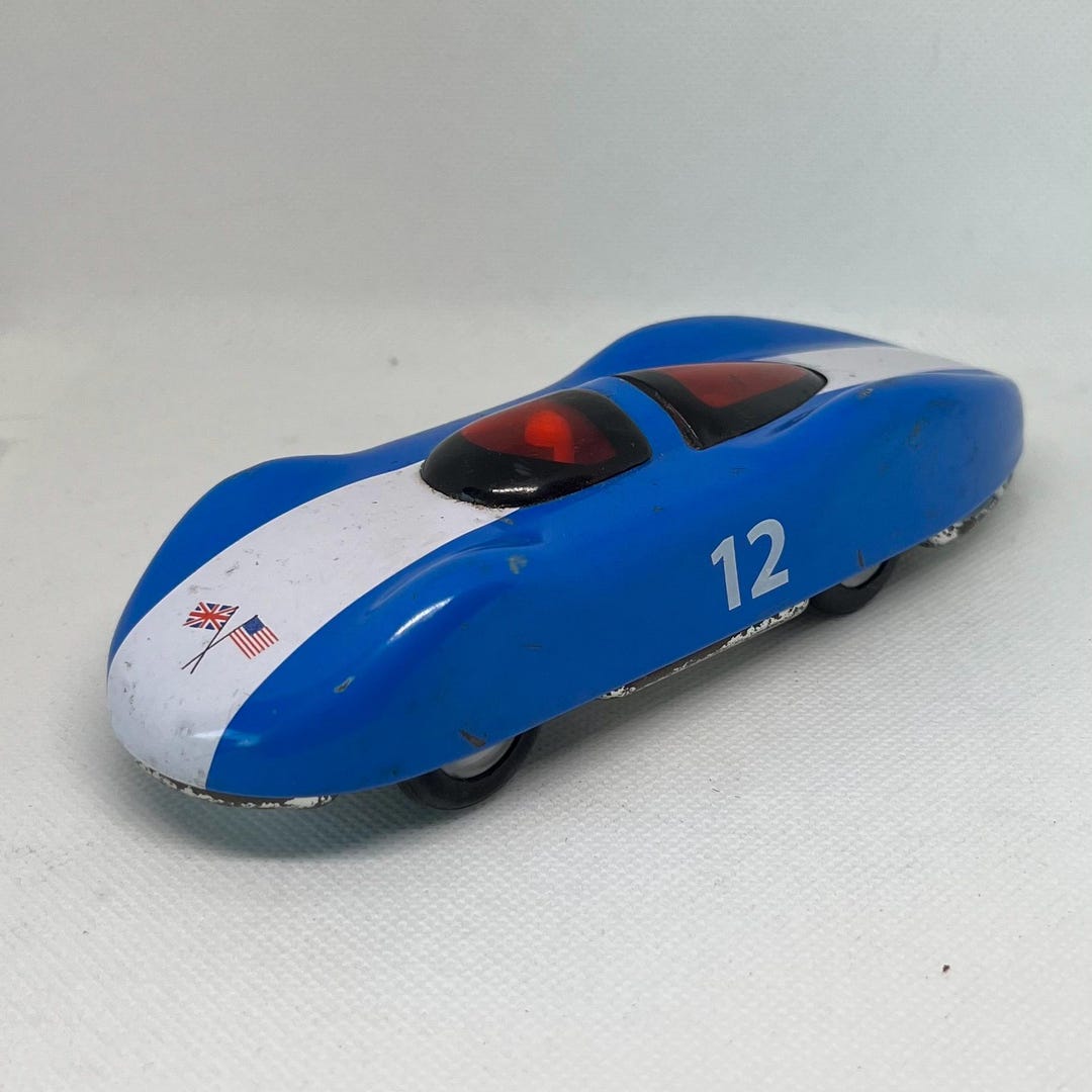 Vintage Schylling Blue Litho Sparking Race Car 12 Friction Tin Toy - Etsy