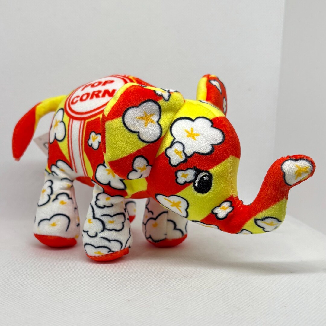 Pop Art Soft 7 Inch Popcorn Theme Mammoth Elephant Plush Toy - Etsy