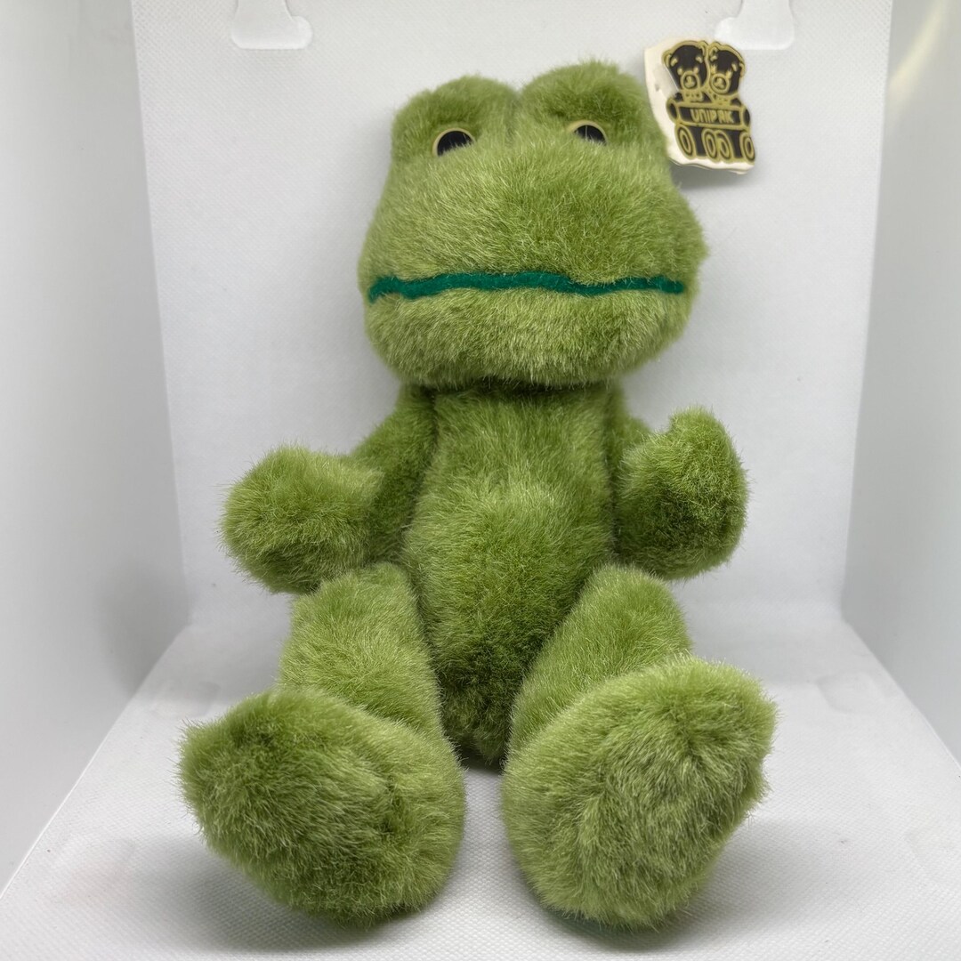 Toady Buttons Plush Frog From Aunt Ginnies Antique Bear Collection - Etsy
