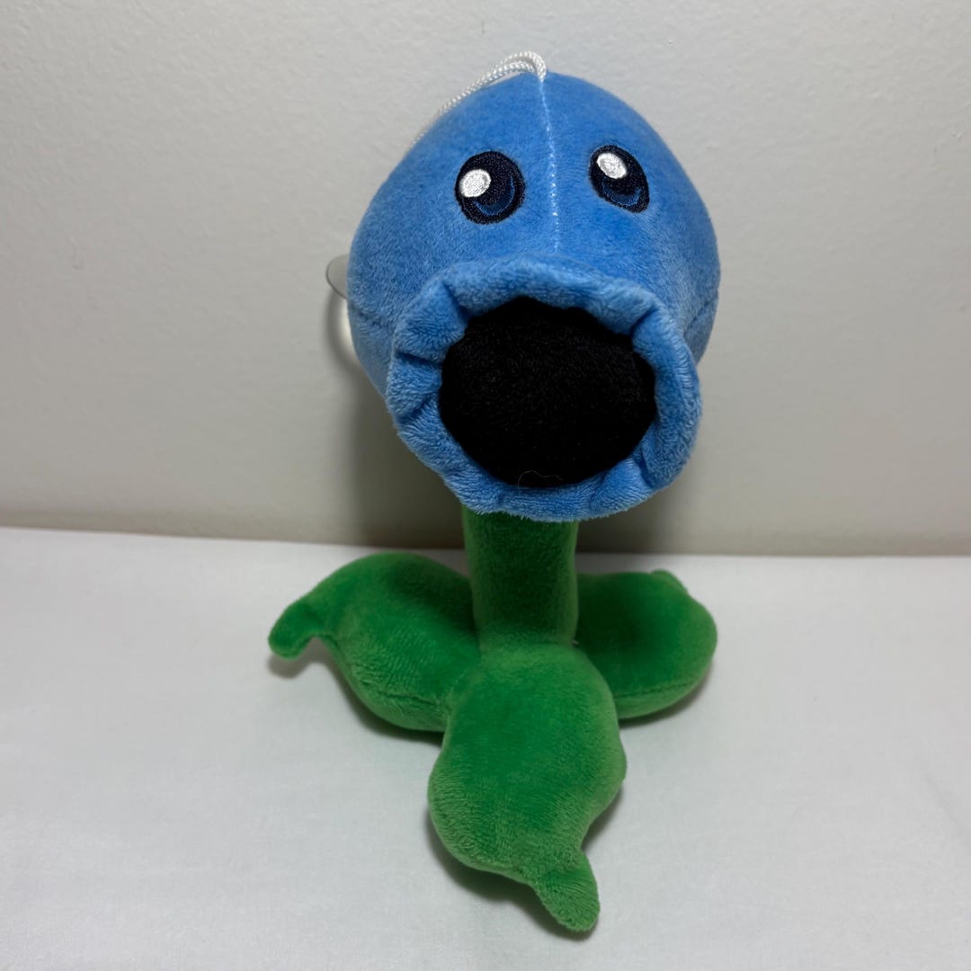 Plants Vs. Zombies Snow Pea Plush – Ice Peashooter Stuffed Toy – Blue ...
