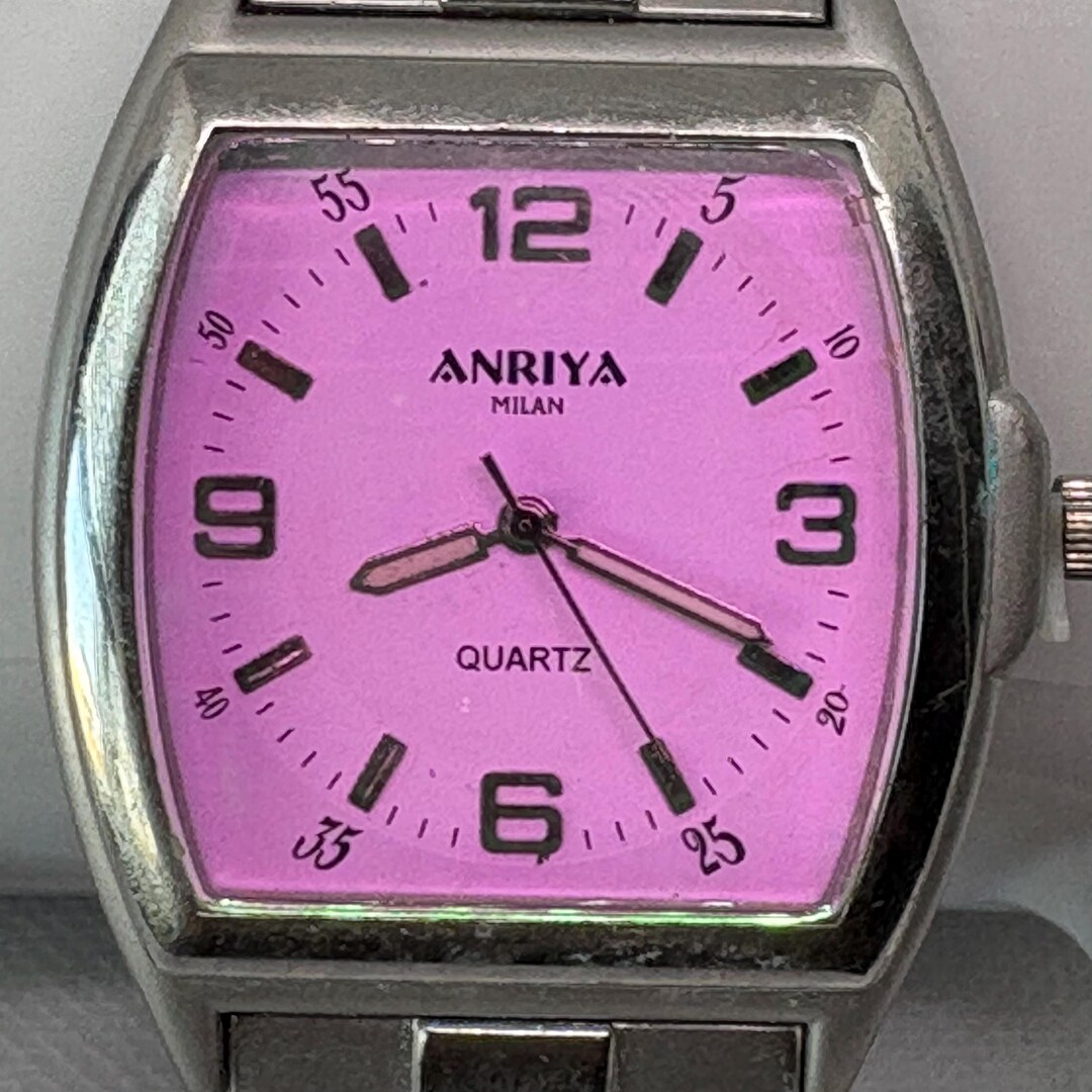 Anriya Milan Vintage Pink Face Wrist Watch - Etsy