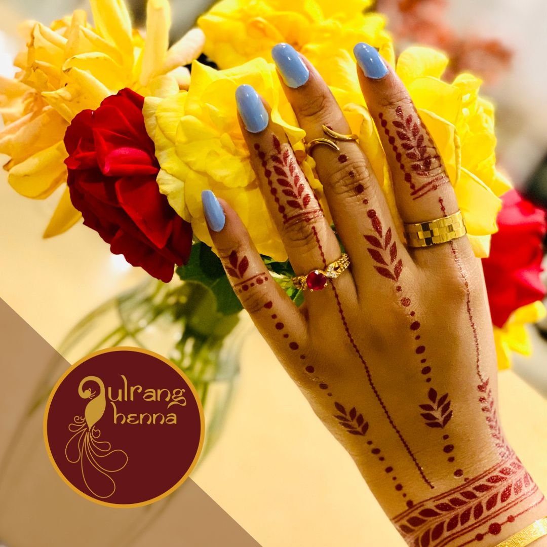 Henna Style Tattoo Stickers Instant Henna Temporary Henna Tattoo Fake ...