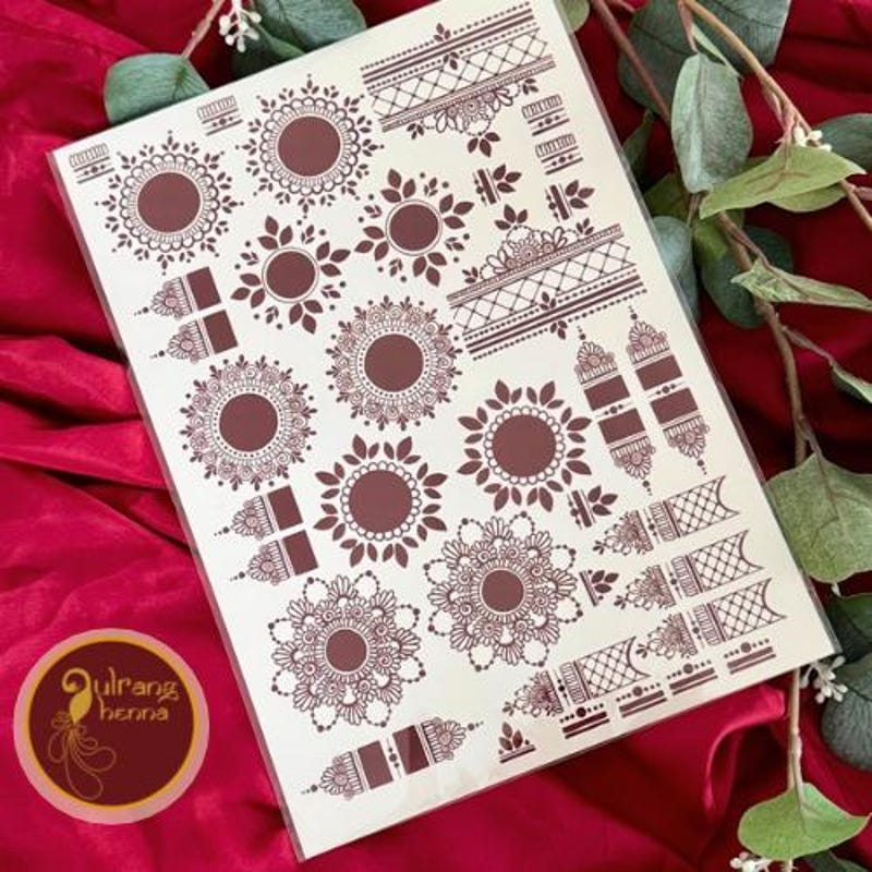 Buy Mehndi Sticker Online In India - Etsy India