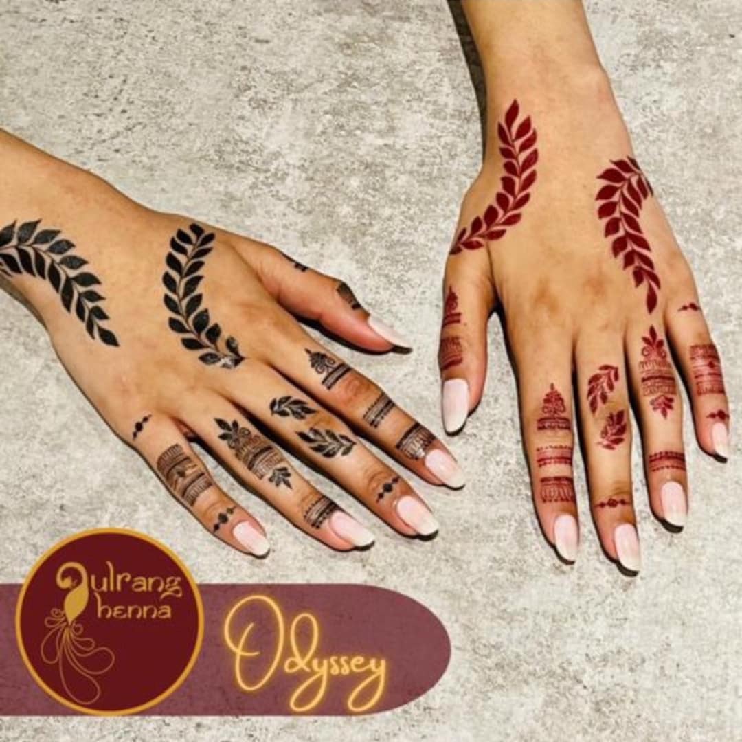 Henna Style Temporary Tattoo Stickers- Henna Tattoo- Henna Sticker ...