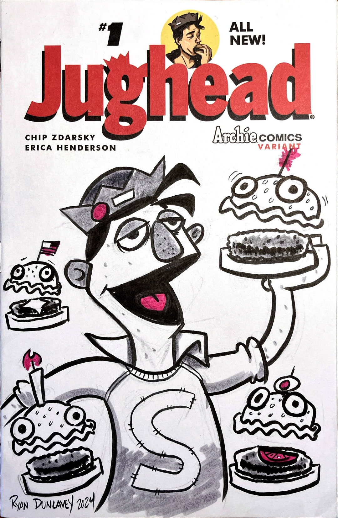 Archie Comics' JUGHEAD as a Muppet Sketch Cover Drawn by Ryan Dunlavey ...
