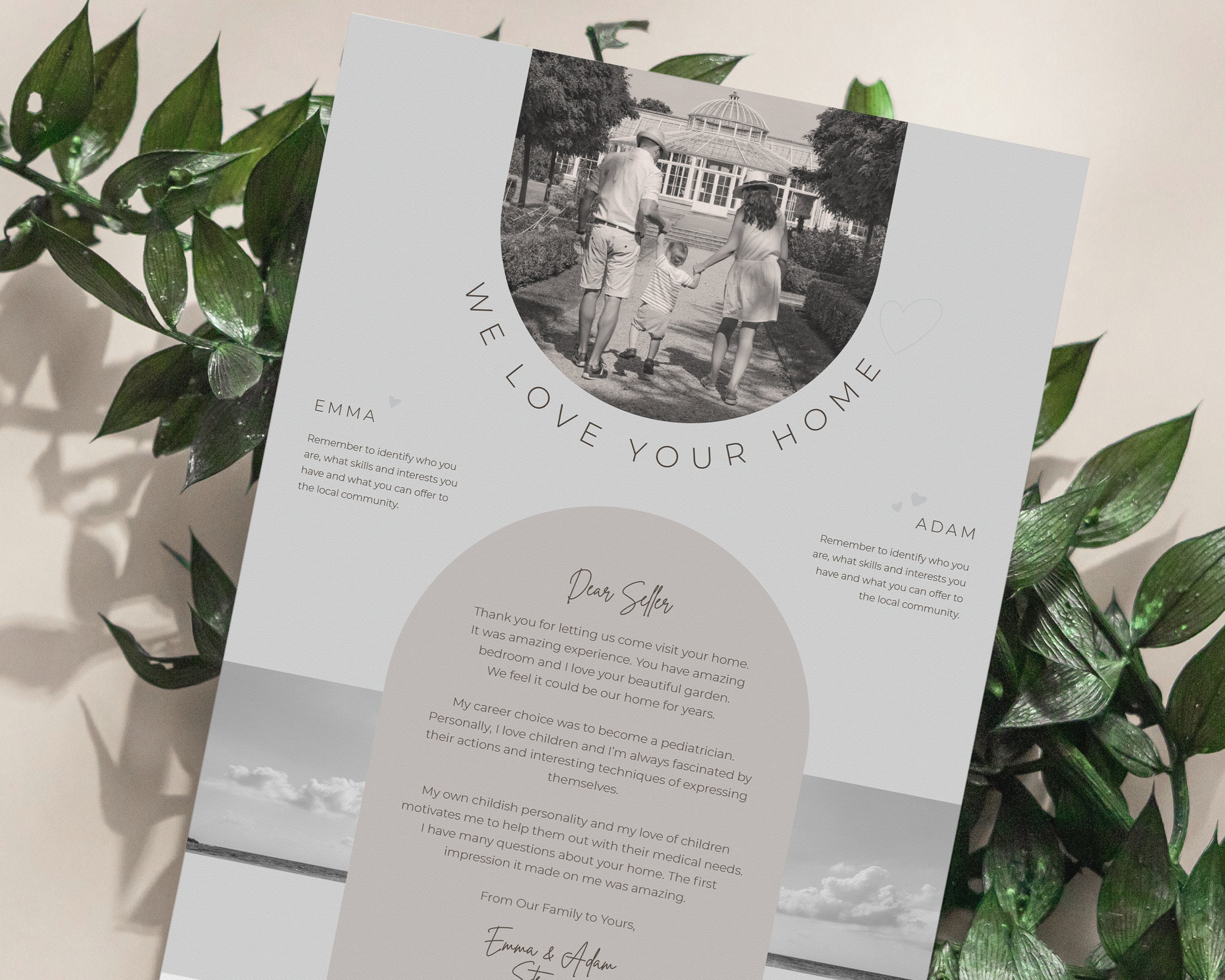 Home Offer Letter Template Classy Note to Seller Creative - Etsy