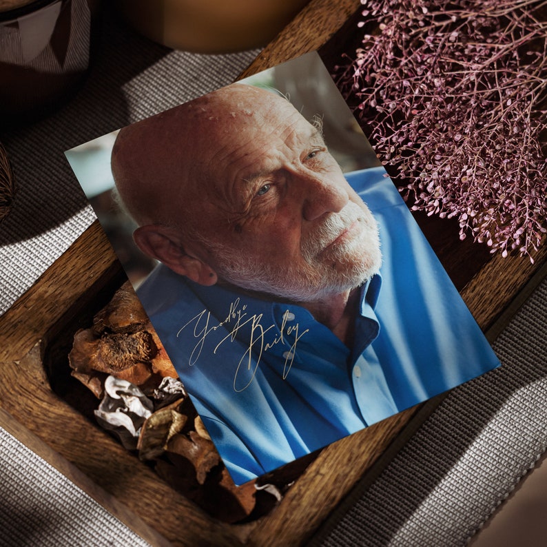 Funeral Program Template for Man, Beautiful Celebration of Life ...