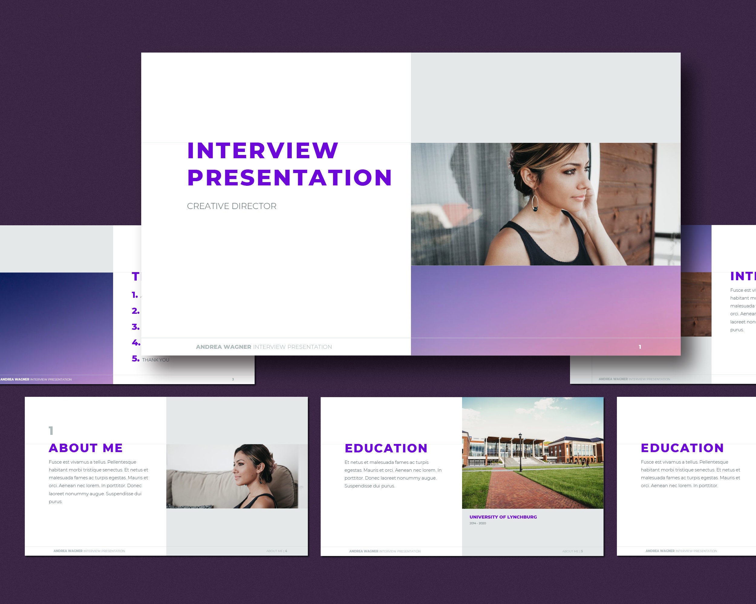Job Interview Presentation Powerpoint Template - Etsy