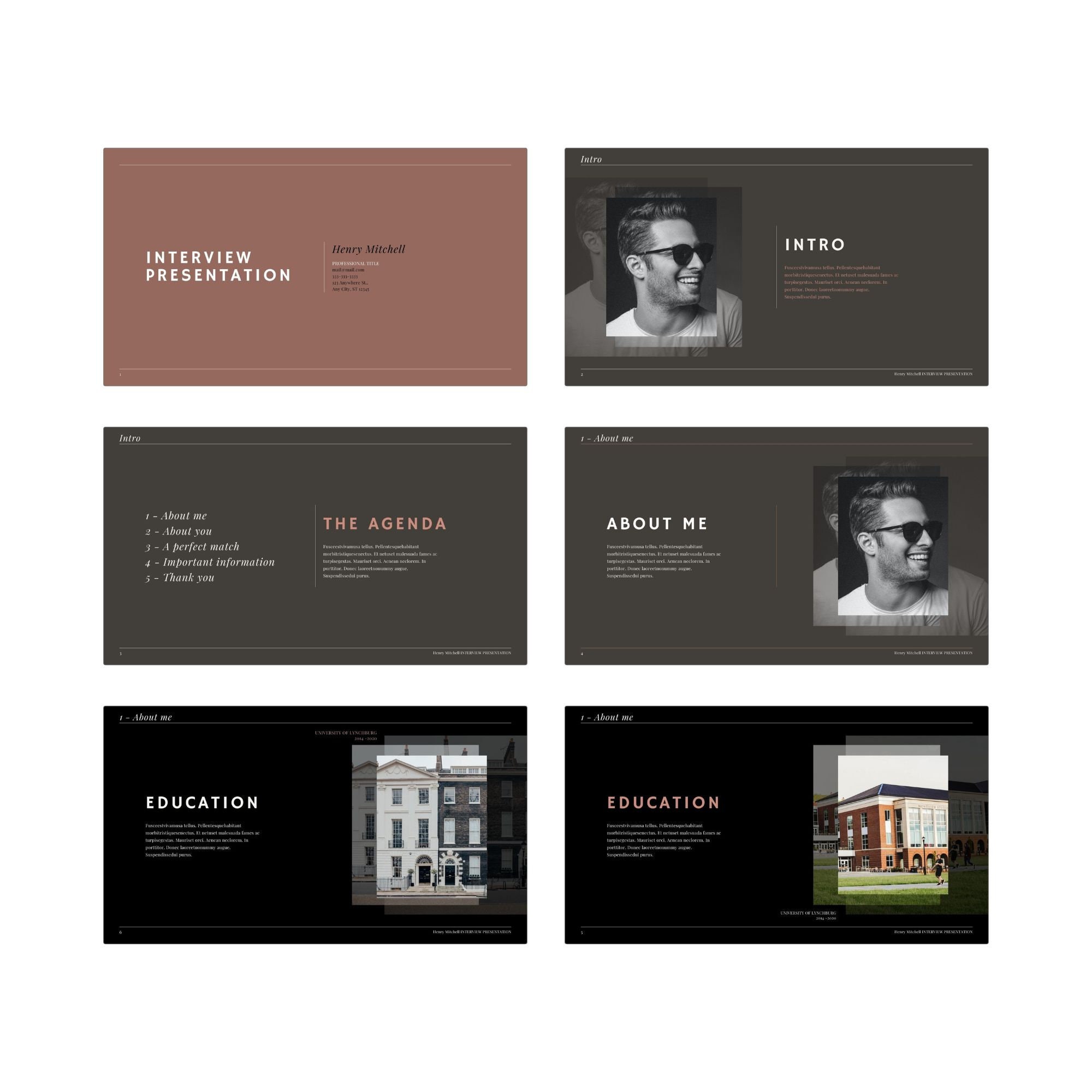 Job Interview Presentation Canva Template Powerpoint Template 10 - Etsy